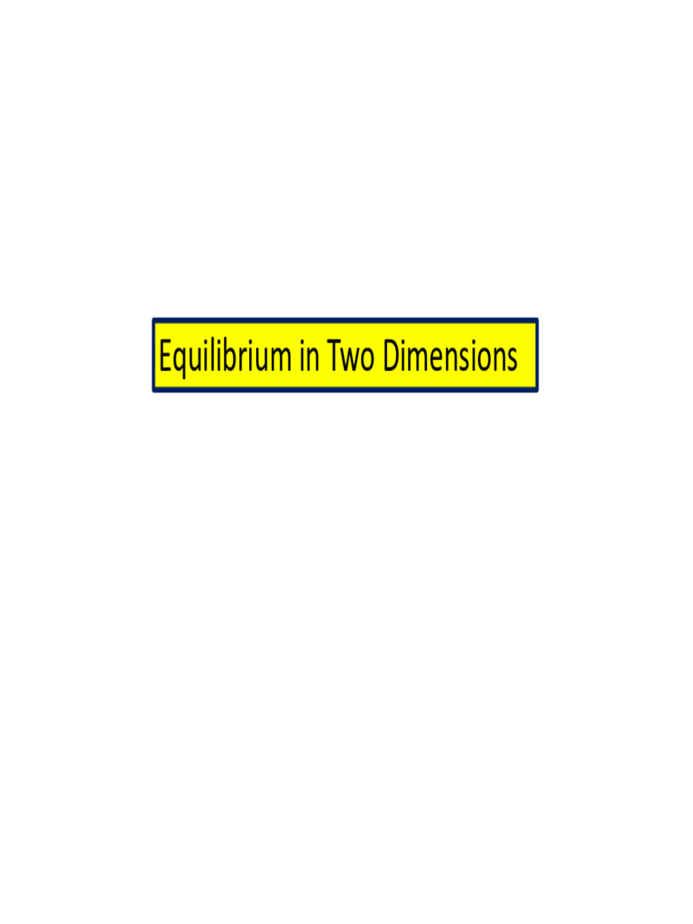 Lecture 2_Equilibrium in 2D | PDF | Force | Tension (Physics)