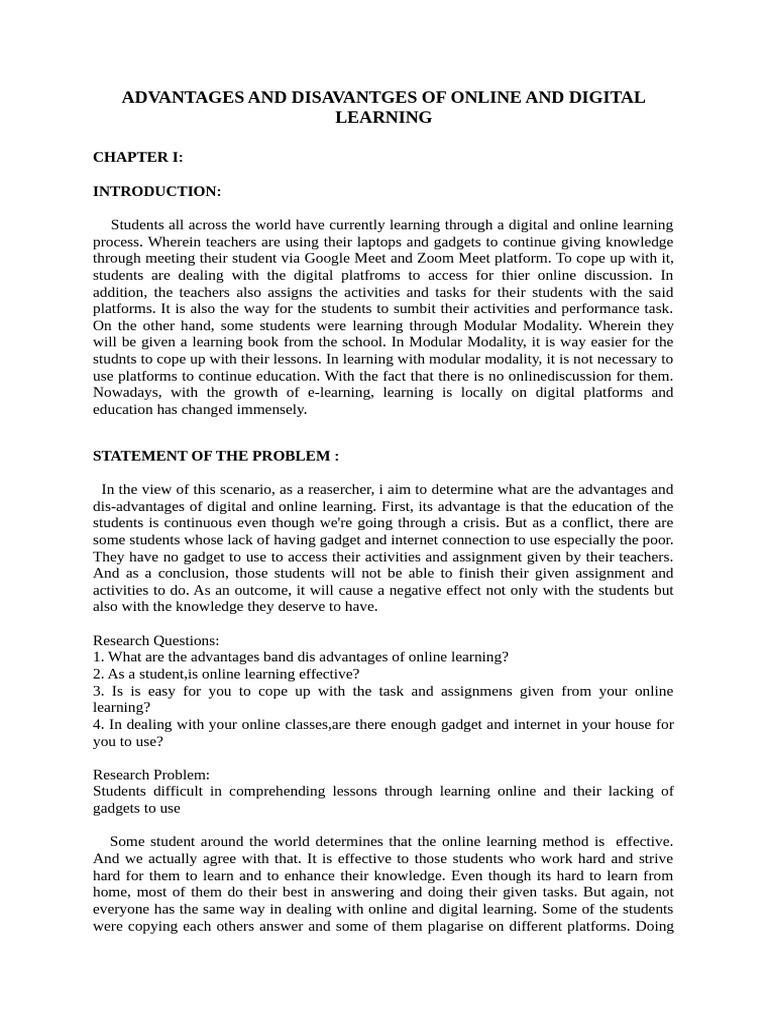 CHAPTER-1-. | PDF | Learning | Educational Technology