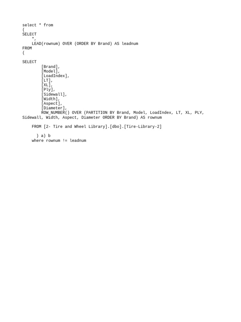 Find Duplicate Rows Using Lead Function | PDF