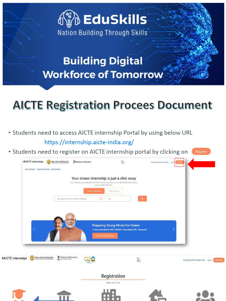 AICTE Registration Process Document | PDF