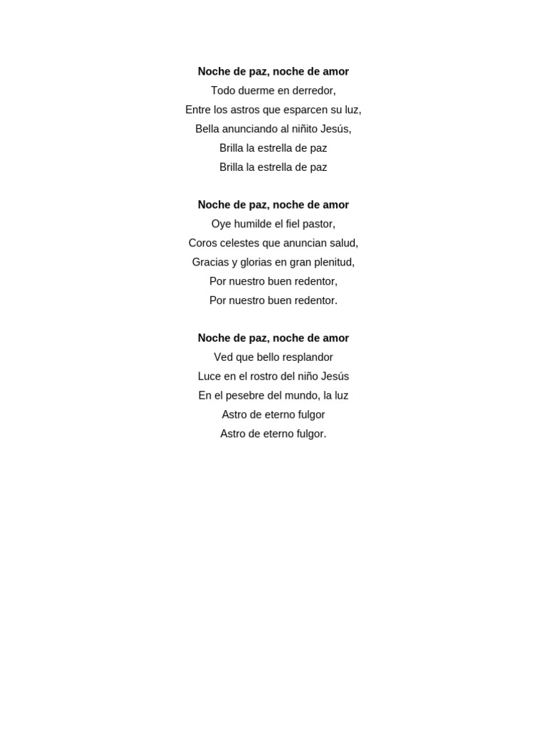 Noche de Paz: Celebrando el Nacimiento de Jesús | PDF | Navidad ...