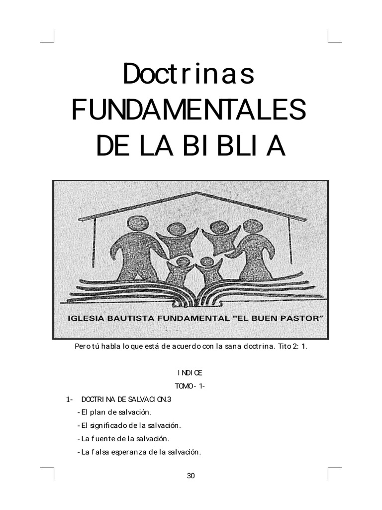Doctrinas Fundamentales de La Biblia. | PDF | Salvación | Biblia
