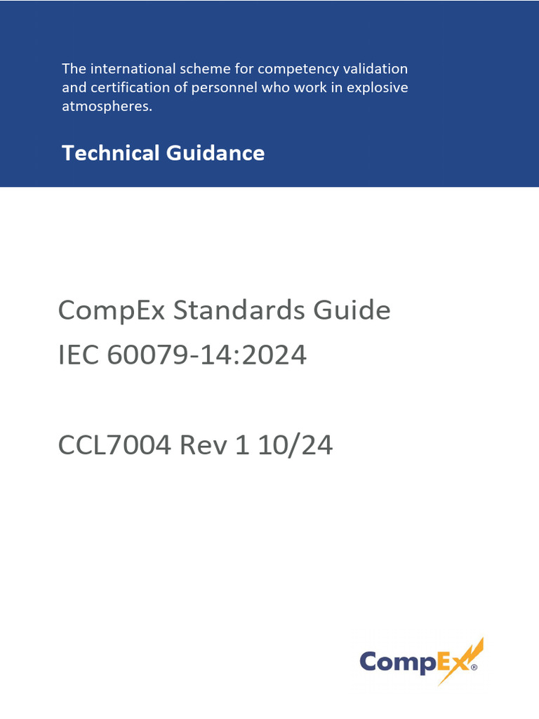 CompEx-Standards-Guide-IEC6007914 2024 | PDF | Electrical Wiring | Radio Frequency Identification