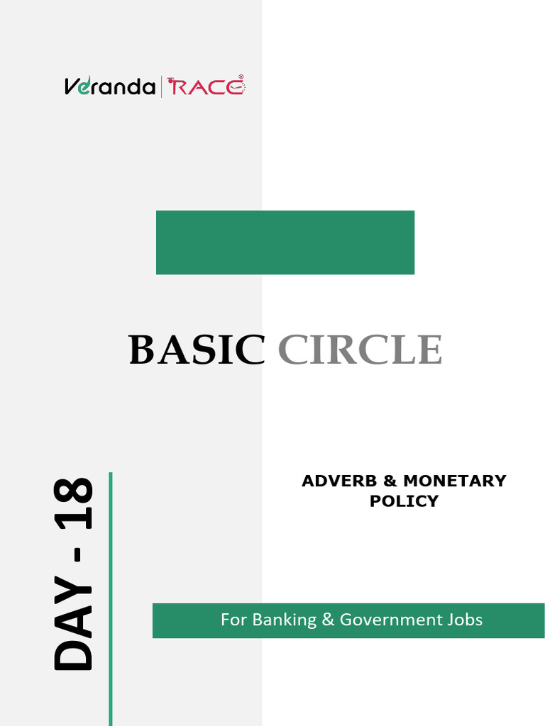 Day 18 Adverb - Monetary Policy - Ce | PDF | Inflation | Fiscal Policy