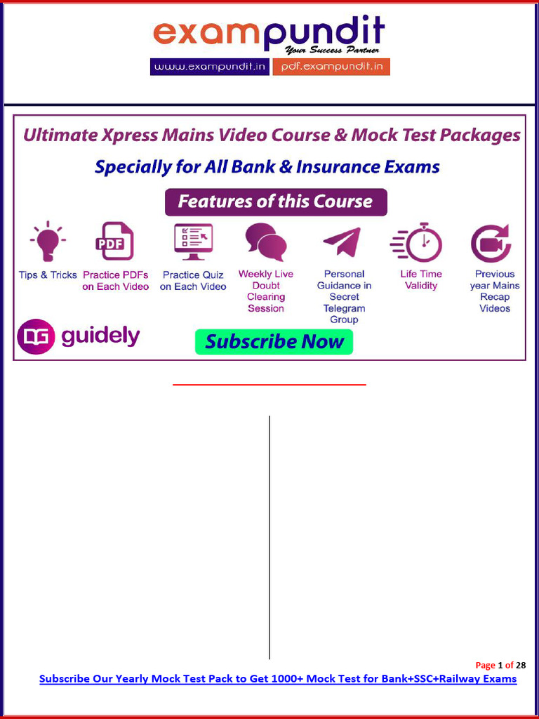 Expected Box Stack Arrangement Puzzle Questions For Bank Mains Exam ...