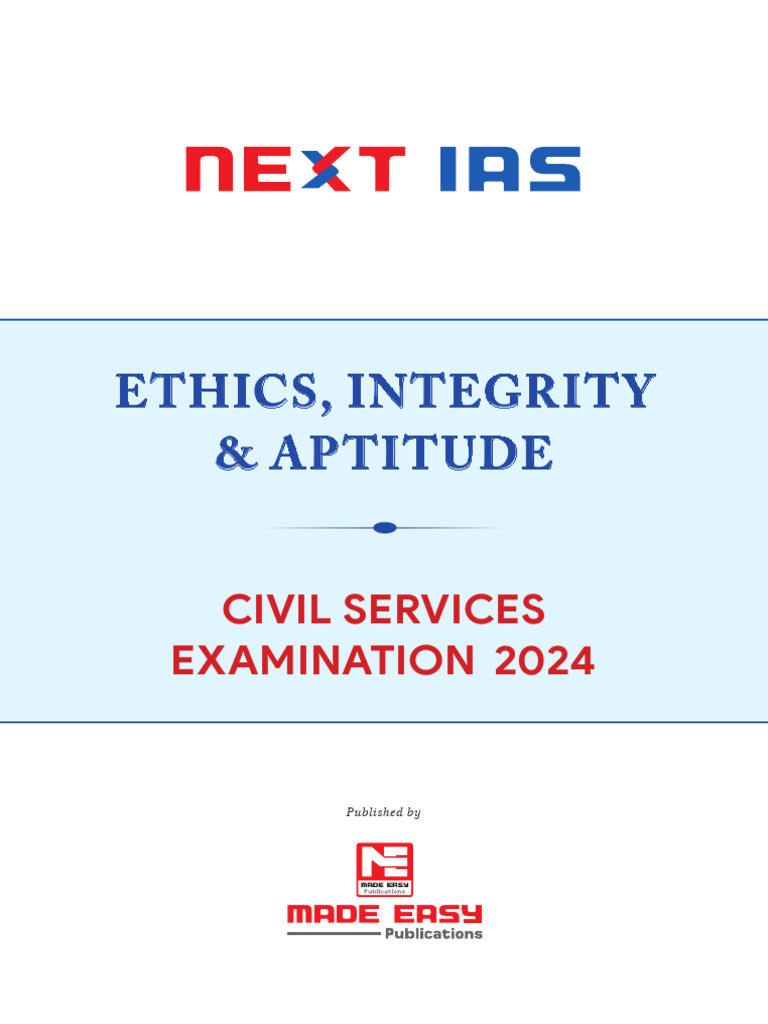 Ethics Integrity and Aptitude | PDF | Morality | Attitude (Psychology)