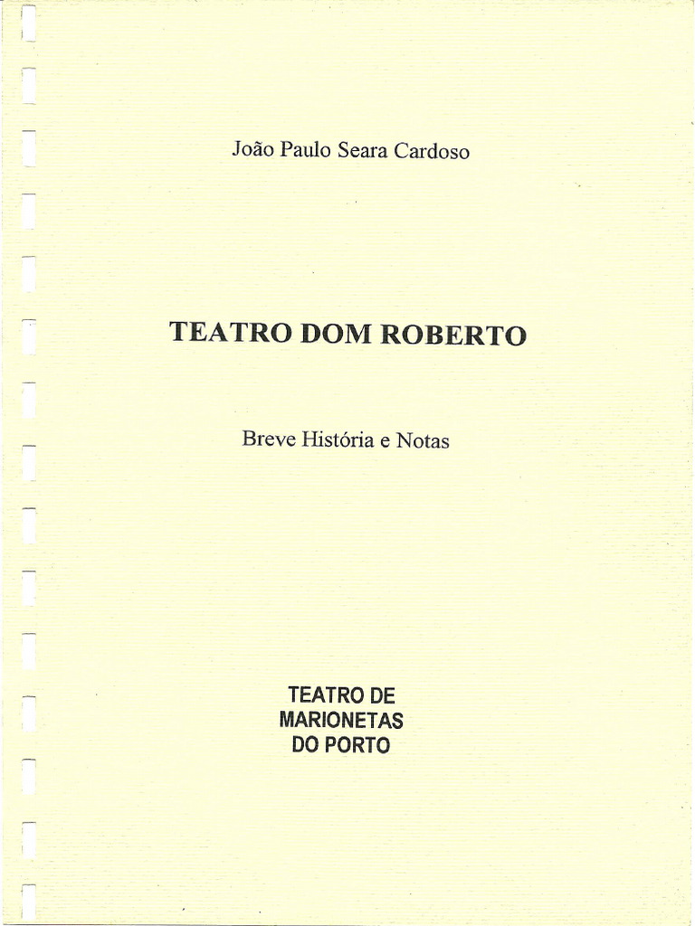 Teatro Dom Roberto | PDF