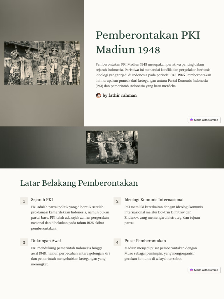 Pemberontakan PKI Madiun 1948 | PDF