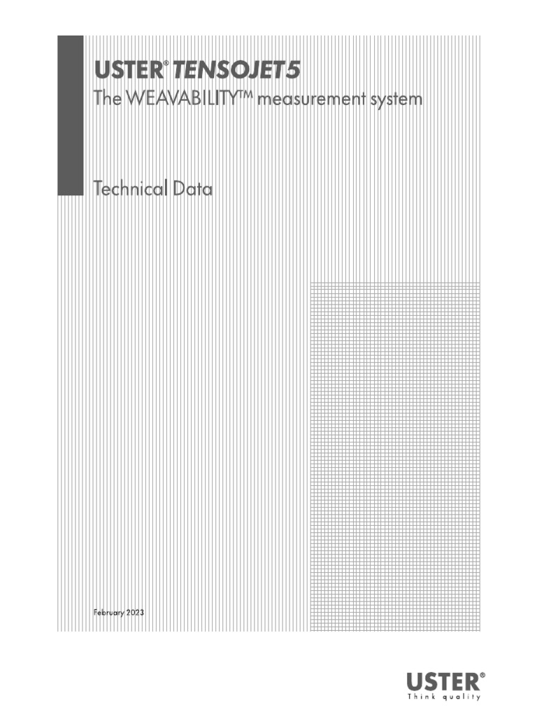 Uster Tensojet 5 | PDF