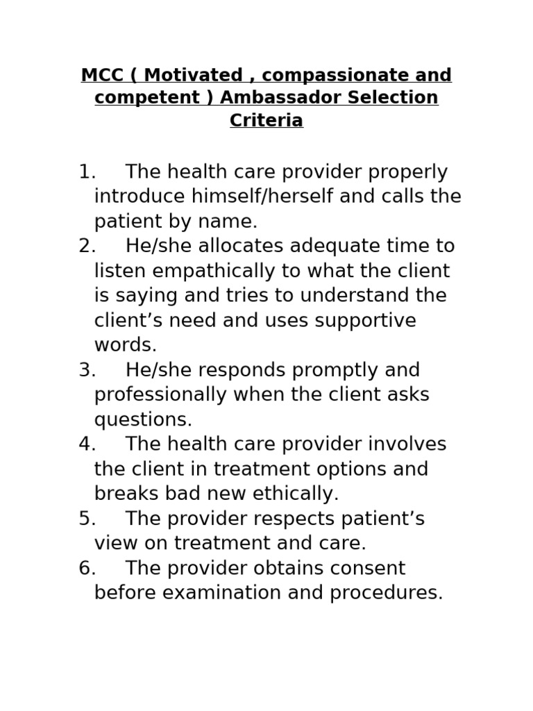 MCC Ambassader | PDF