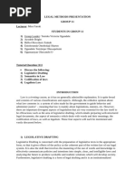 Module 8 - Class Notes On Legislative Drafting | PDF | Policy | Bill (Law)