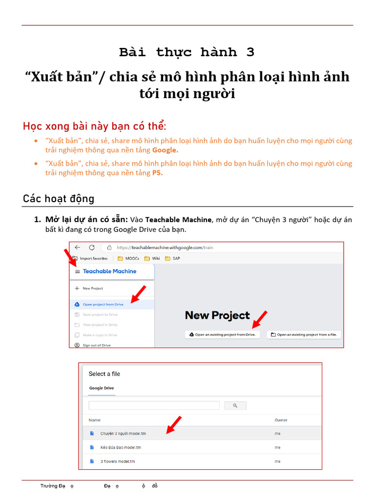STEM1 - Teachable Machine - Lab 3 - Model Deployment-V2.0 | PDF