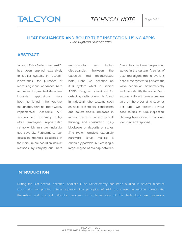 01-Technical-Note-Heat-Exchanger-and-Boiler-Tube-Inspection-using-APRIS ...