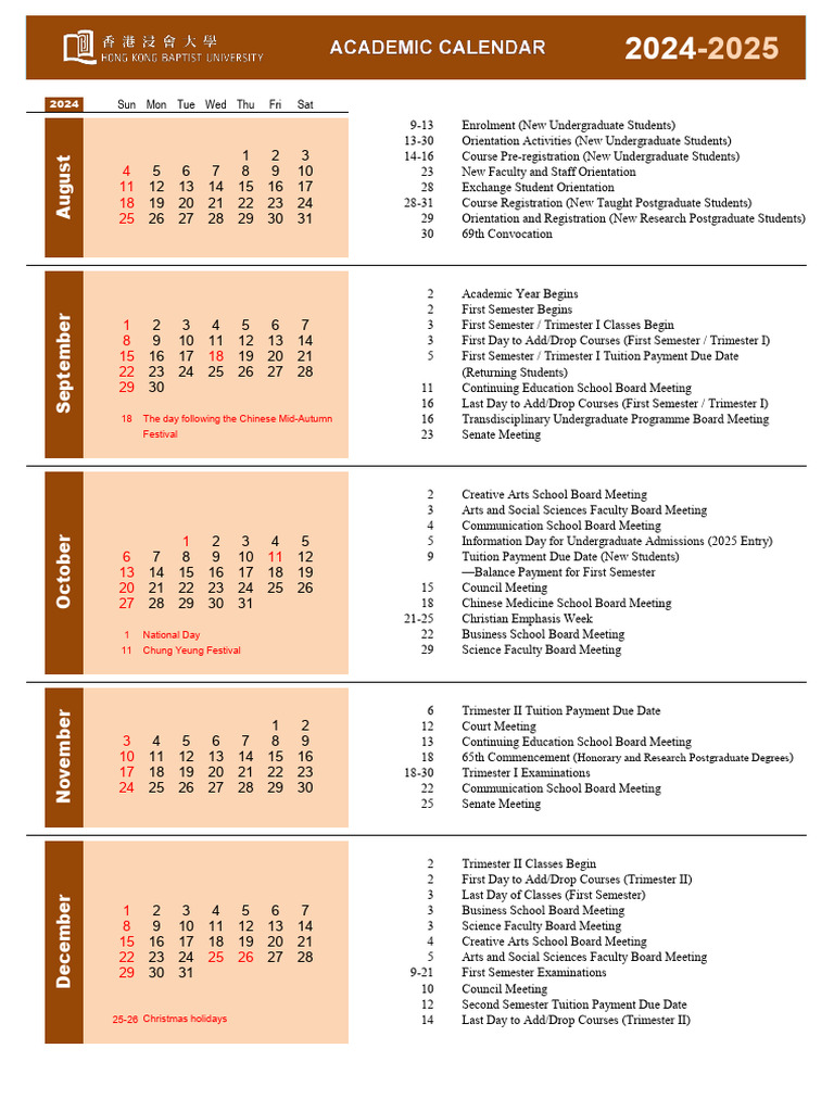 Academic Calendar 2024-25 2024.05.28 | PDF | Academic Term ...