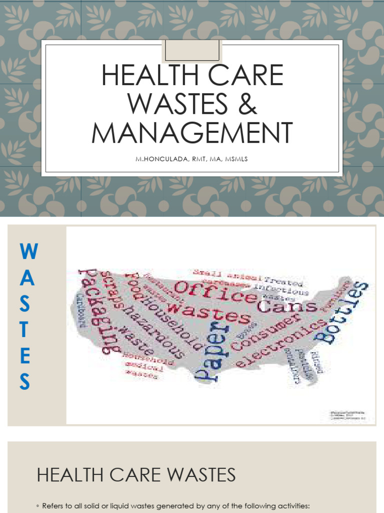 Healthcare Waste Management Guide | PDF | Waste Management | Waste