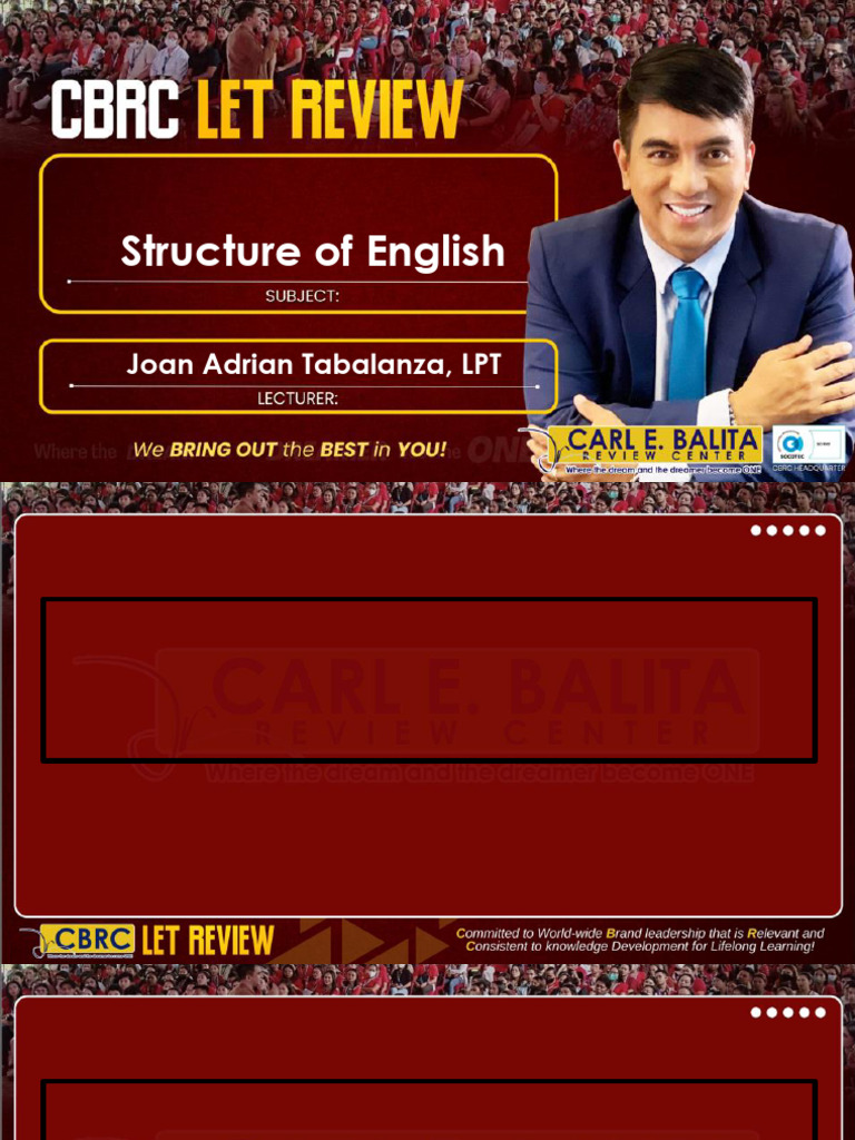 STRUCTURE-OF-ENGLISH | PDF | Verb | Noun