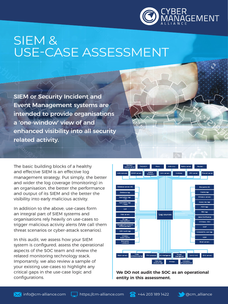 SIEM-Use Case-Assessment-Leaflet-250621 | PDF | Computing | Computer ...
