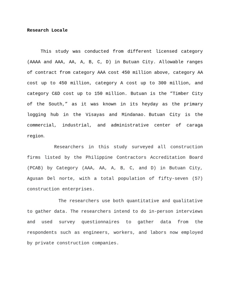 Research Locale | PDF