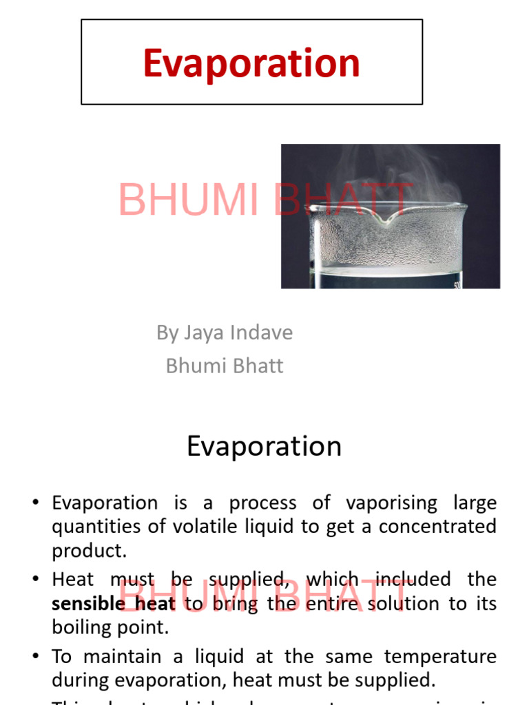 Evaporation | PDF | Evaporation | Liquids