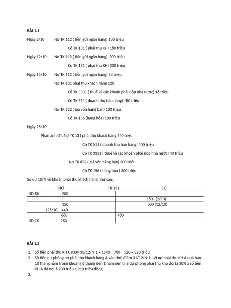 BT KTTC Chương | PDF