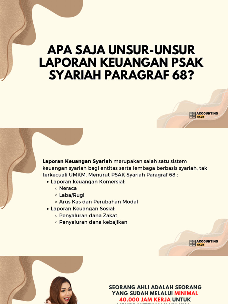 1612 Apa Saja Unsur-Unsur Laporan Keuangan PSAK Syariah Paragraf 68 | PDF