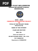 Chemistry Project Front Page Design | PDF