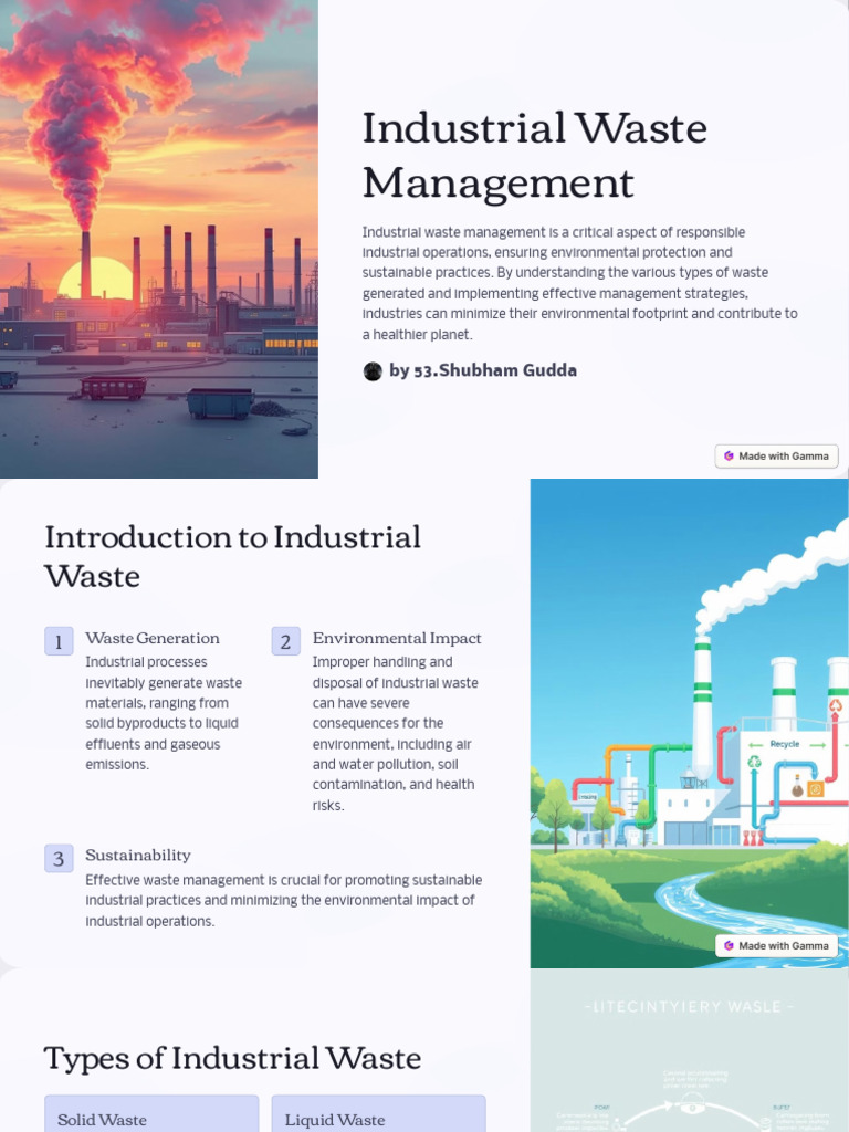 Industrial Waste Management | PDF | Waste | Waste Management