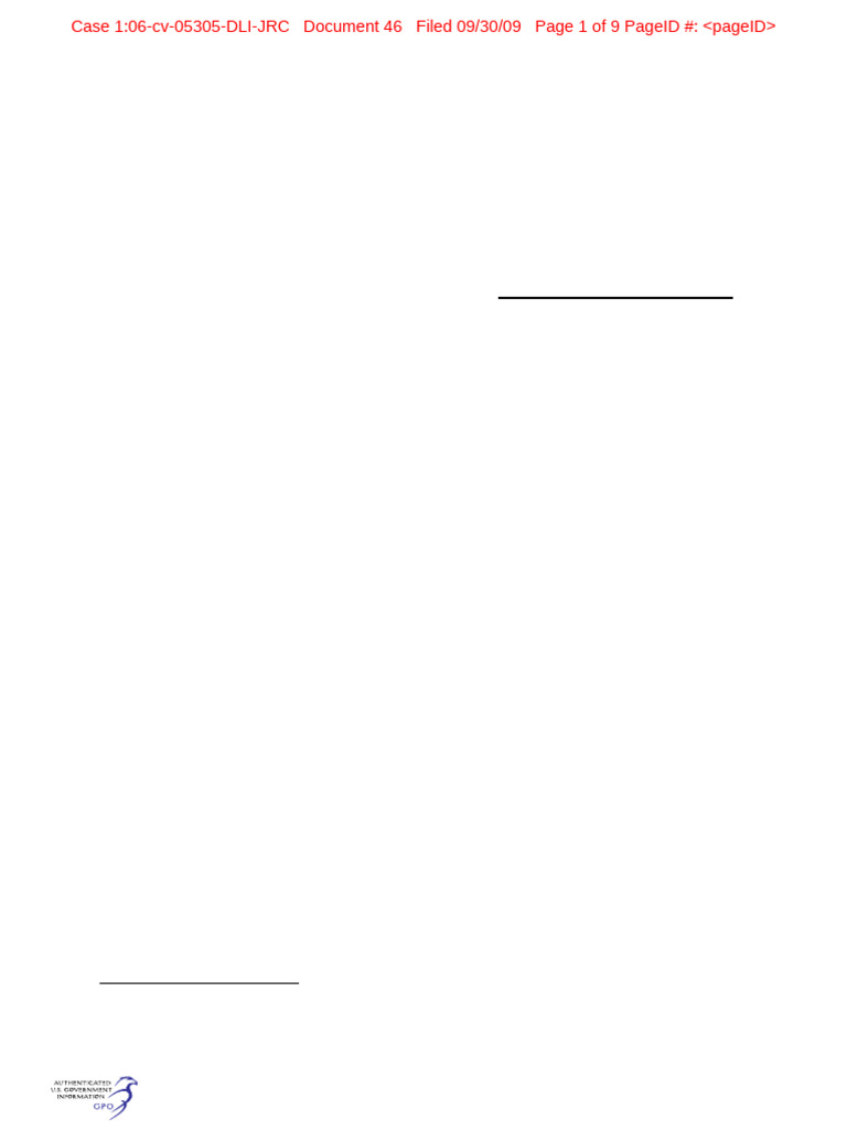 USCOURTS Nyed 1 - 06 CV 05305 1 | PDF | Lien | Justice