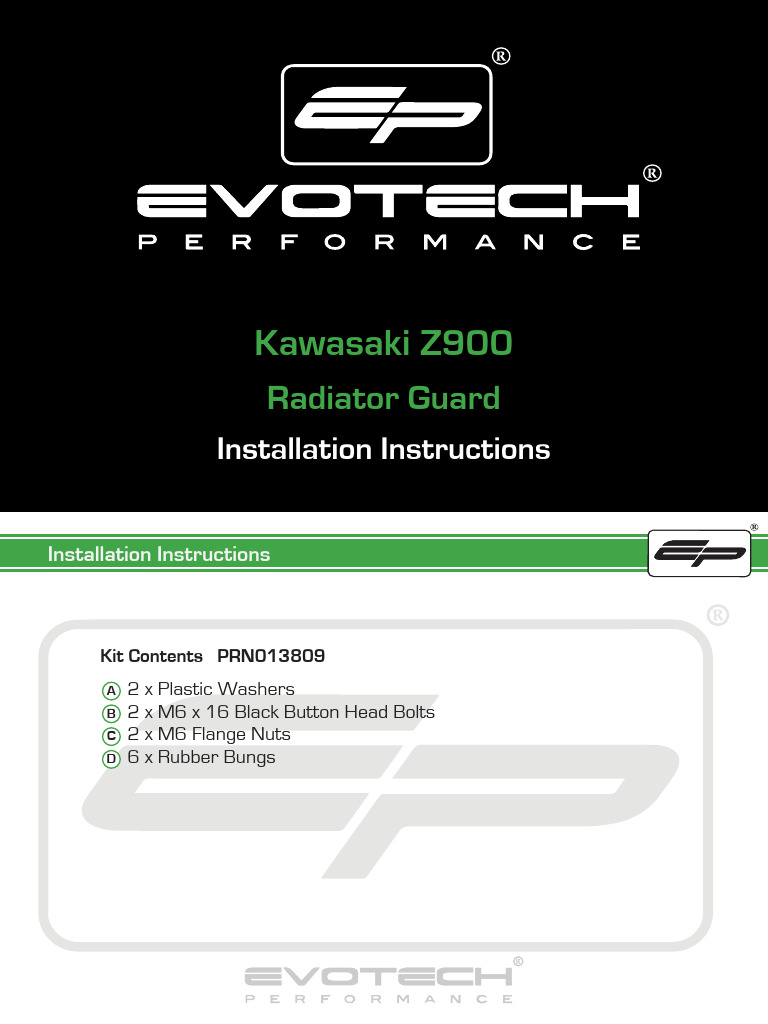 Kawasaki z900 Radiator Guard | PDF