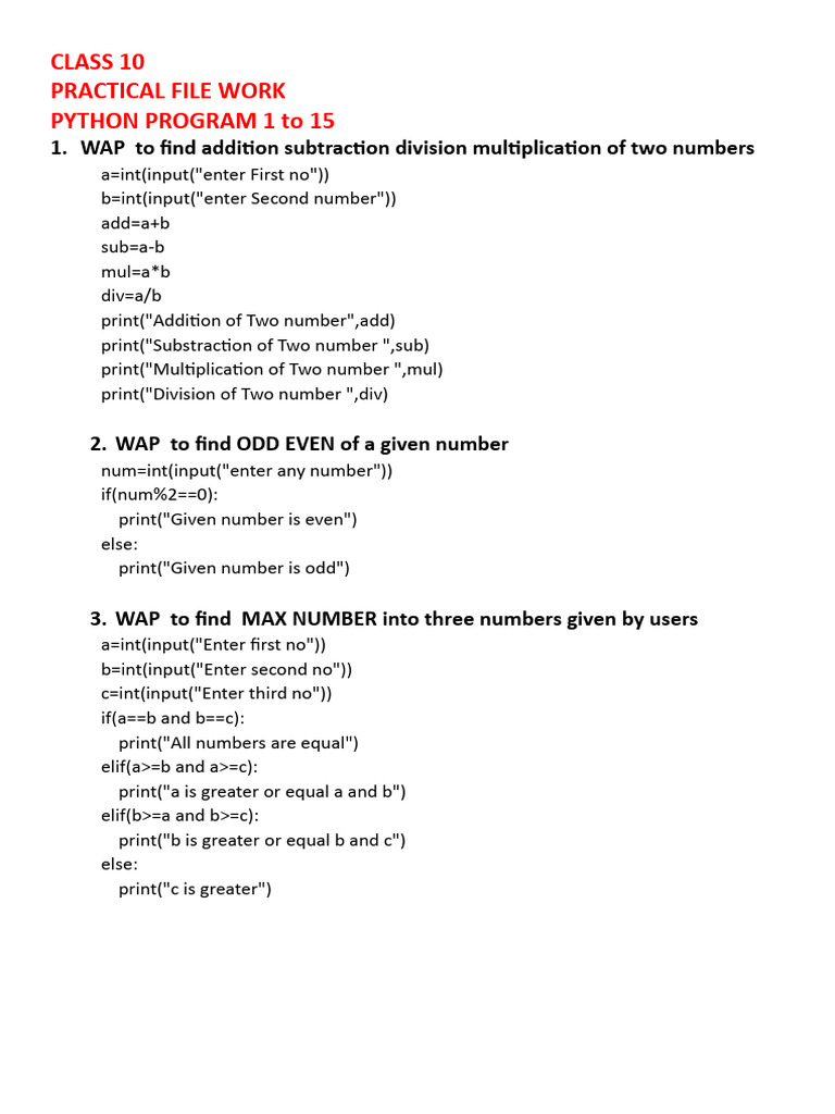 Class 10 Practical File Work | PDF | Artificial Neural Network ...