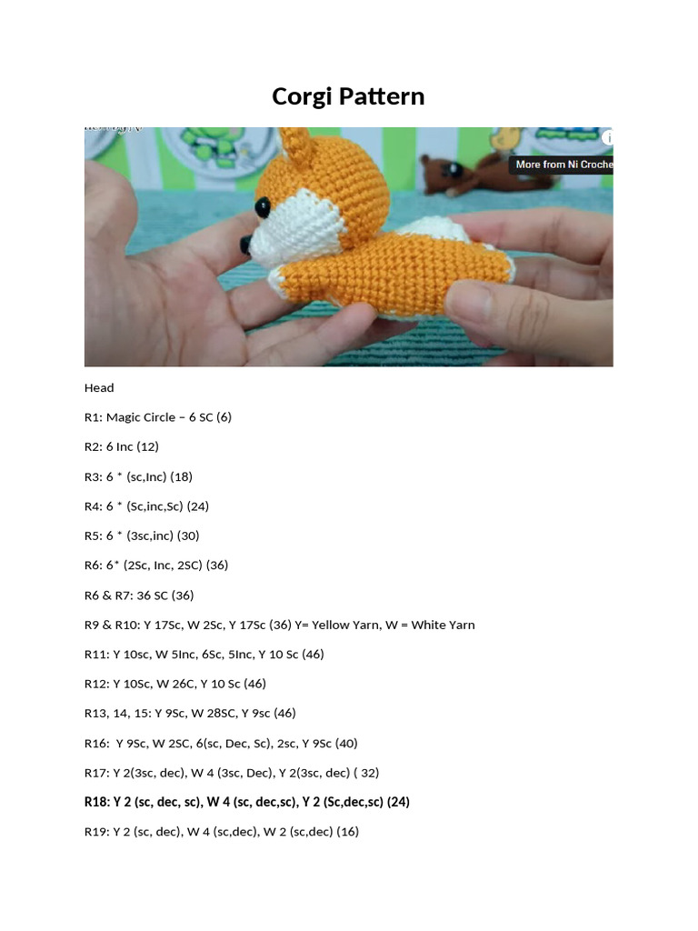 Corgi Pattern | PDF