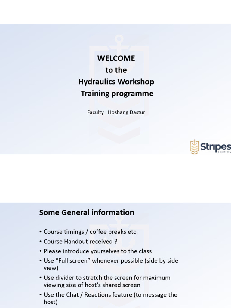 HYDR - PPT_Stripes_16x9_PDF Rev01 Handout | PDF | Pump | Valve