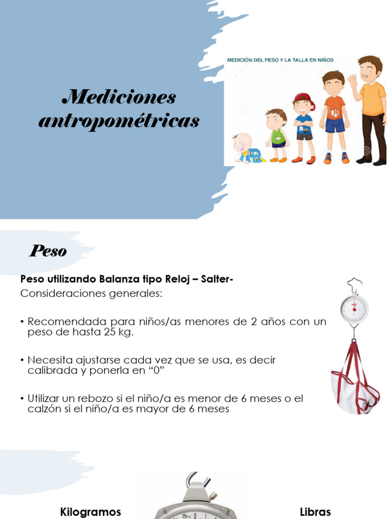 Mediciones Antropométricas Nutrición | PDF | Onza | Masa