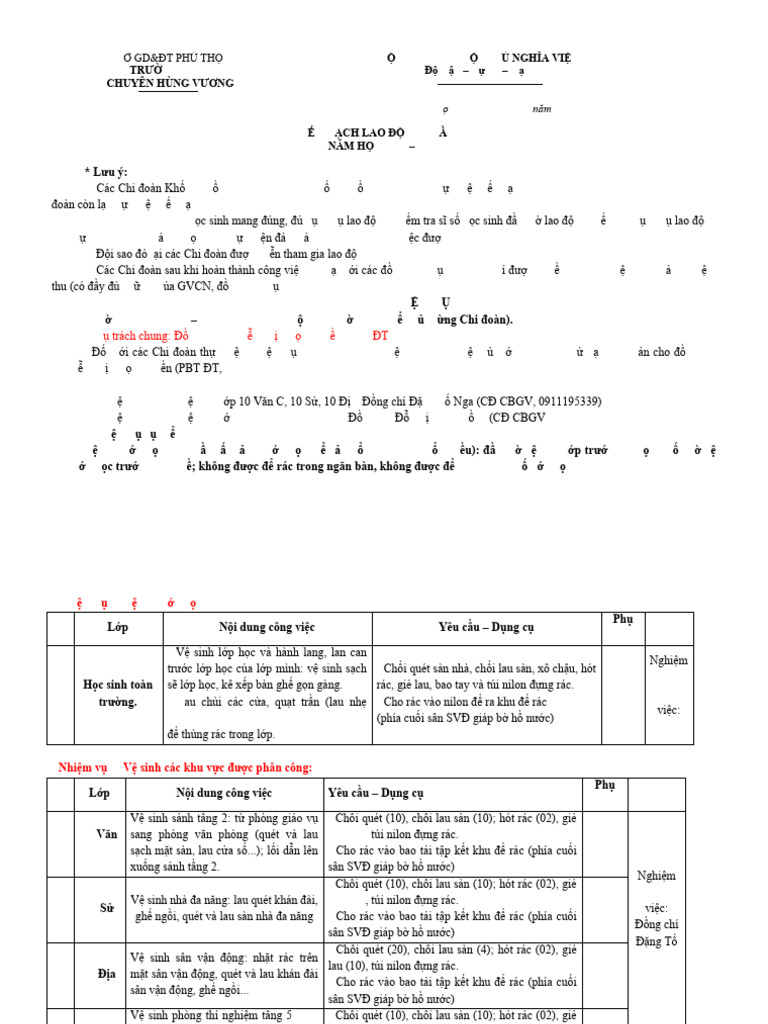 23 KH Lao Dong Tuan 16 | PDF