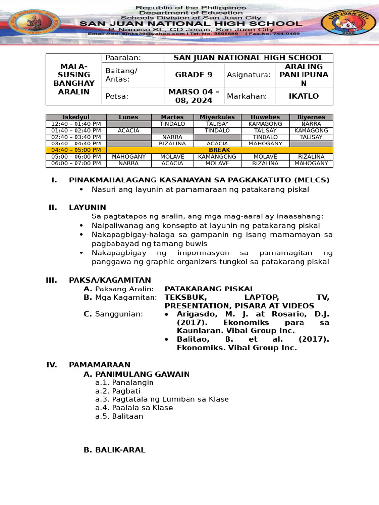 Patakarang Piskal | PDF