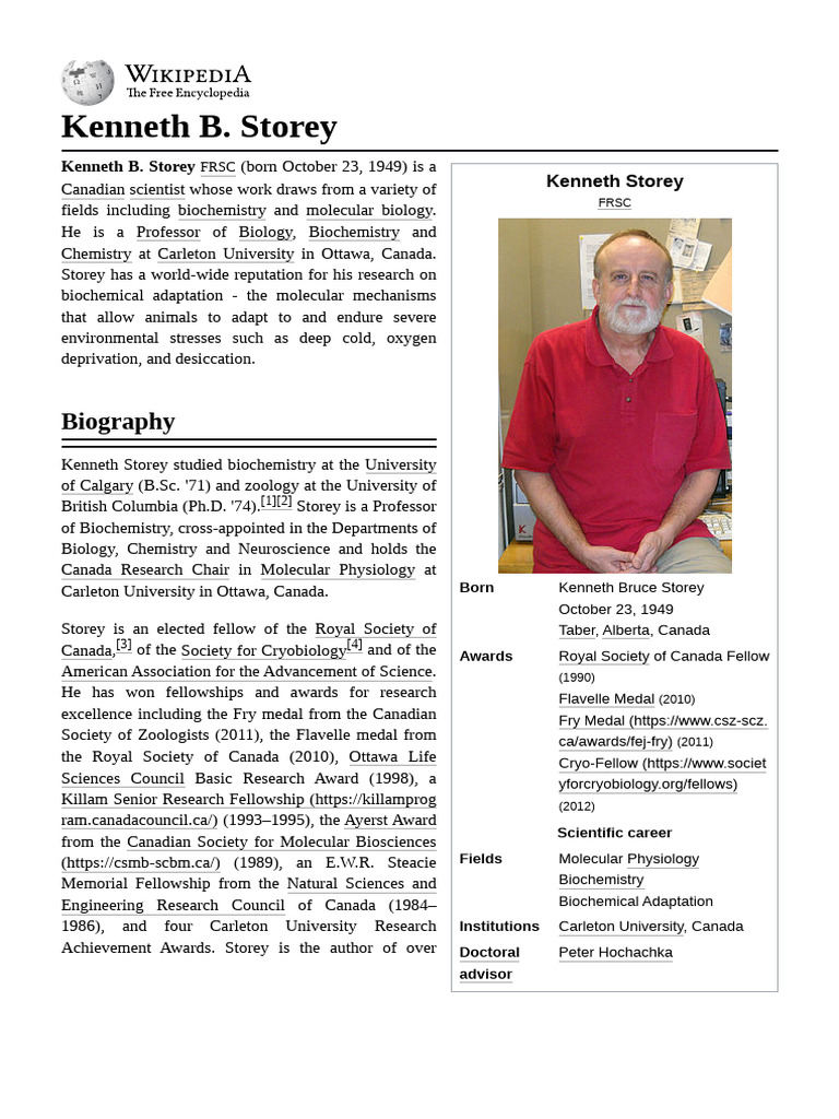 Kenneth_B._Storey | PDF | Biology