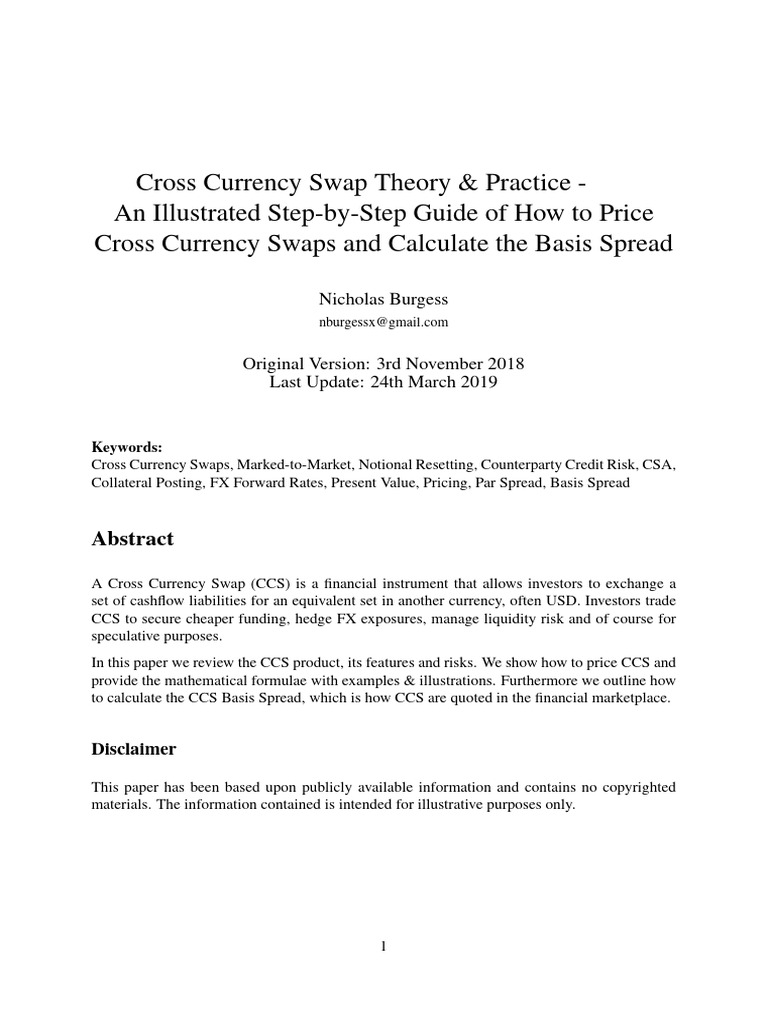 Cross Currency Swap Theory & Practice - An Illustrated Step-by-Step ...