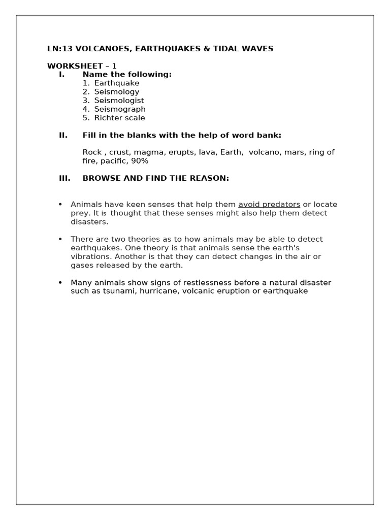 Std 5 Science Answerkey-3 | PDF