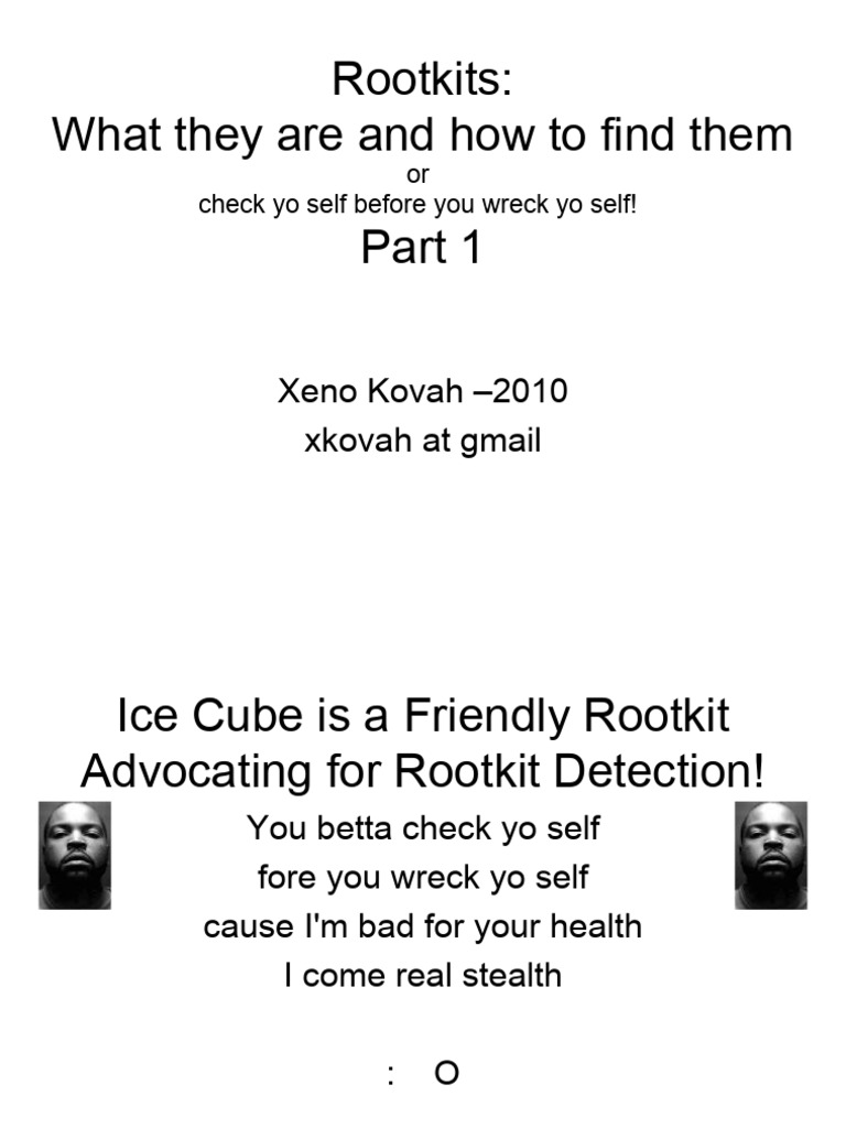 Rootkits: Detection and Analysis | PDF | X86 Architecture | Computer Hardware