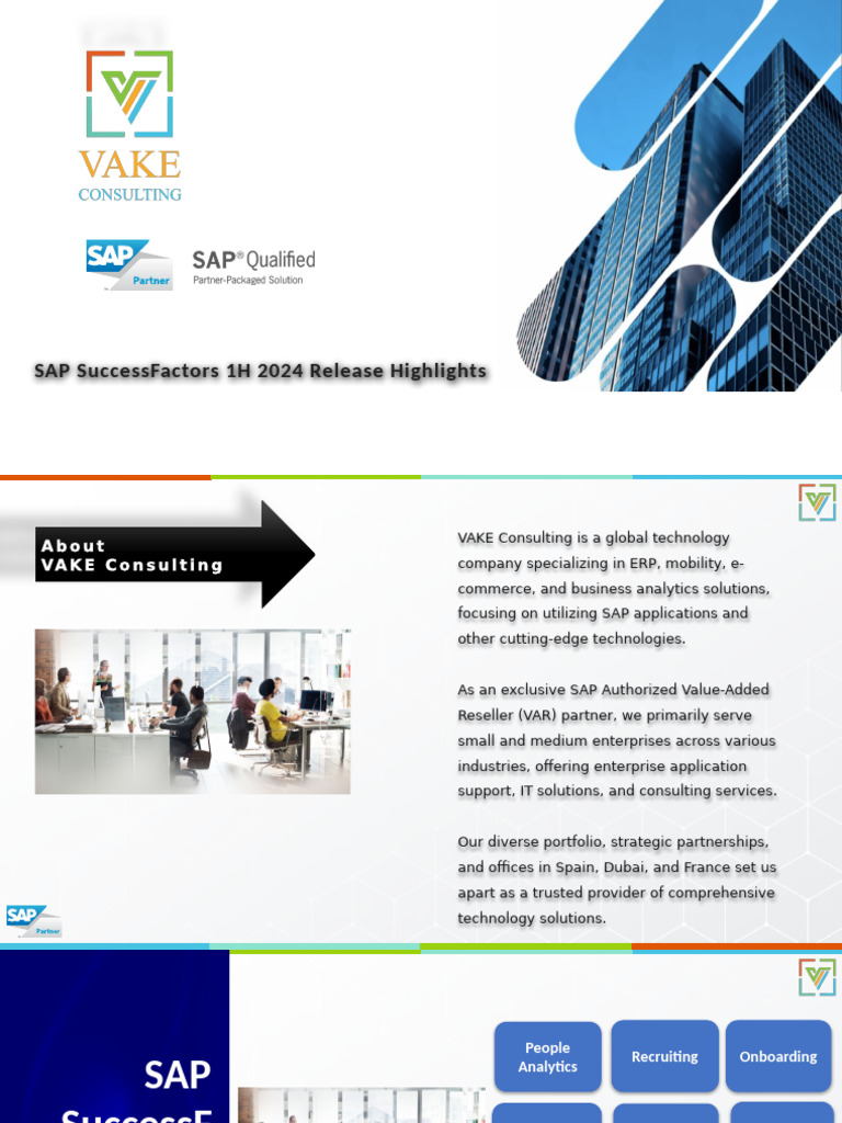 SuccessFactors 1H 2024 Release Overview | PDF | Ios | Android ...