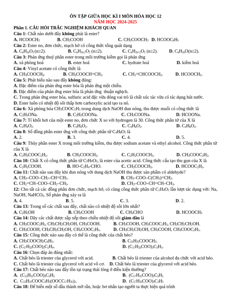 Ôn tập GK1 (2) | PDF