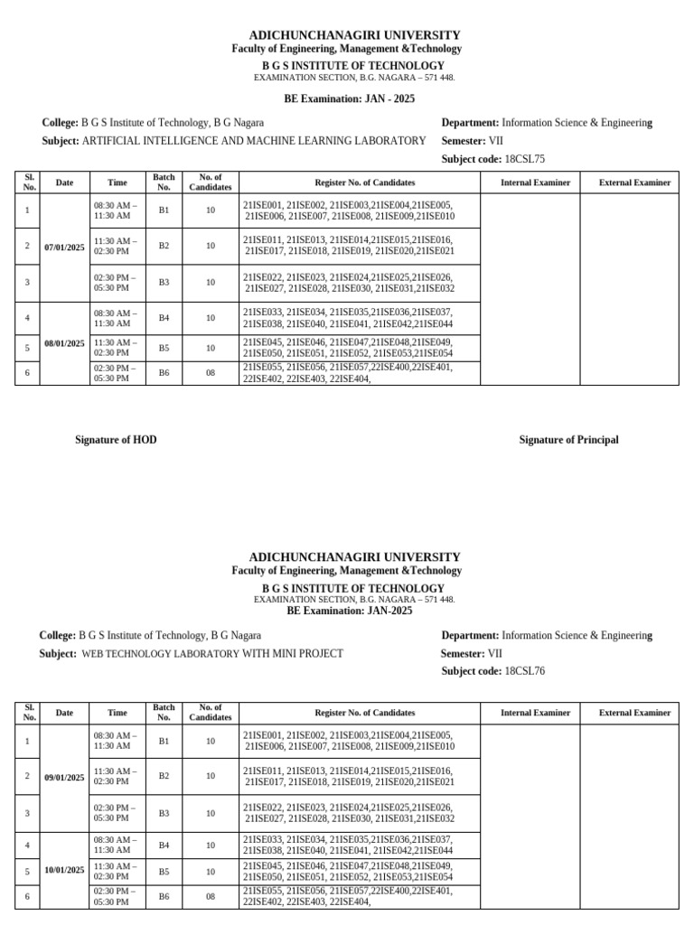 Exam Schedule for ISE Students | PDF | Cognitive Science | Learning