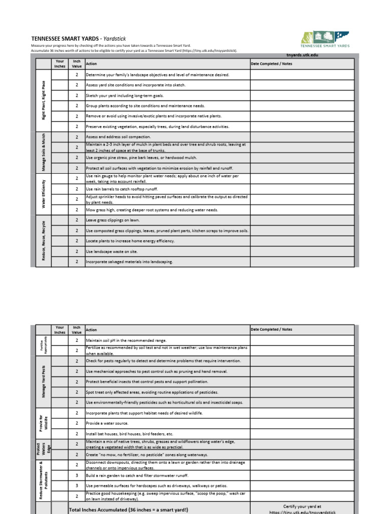 Printable-Yardstick-Worksheet | PDF | Mulch | Earth Sciences