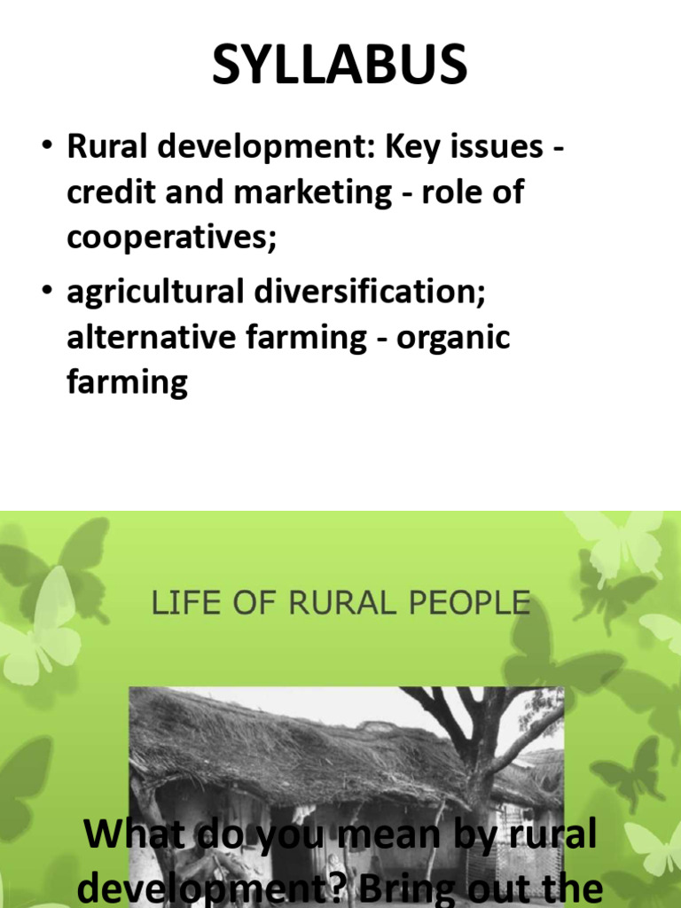 Key Issues in Rural Development Strategies | PDF | Organic Farming ...