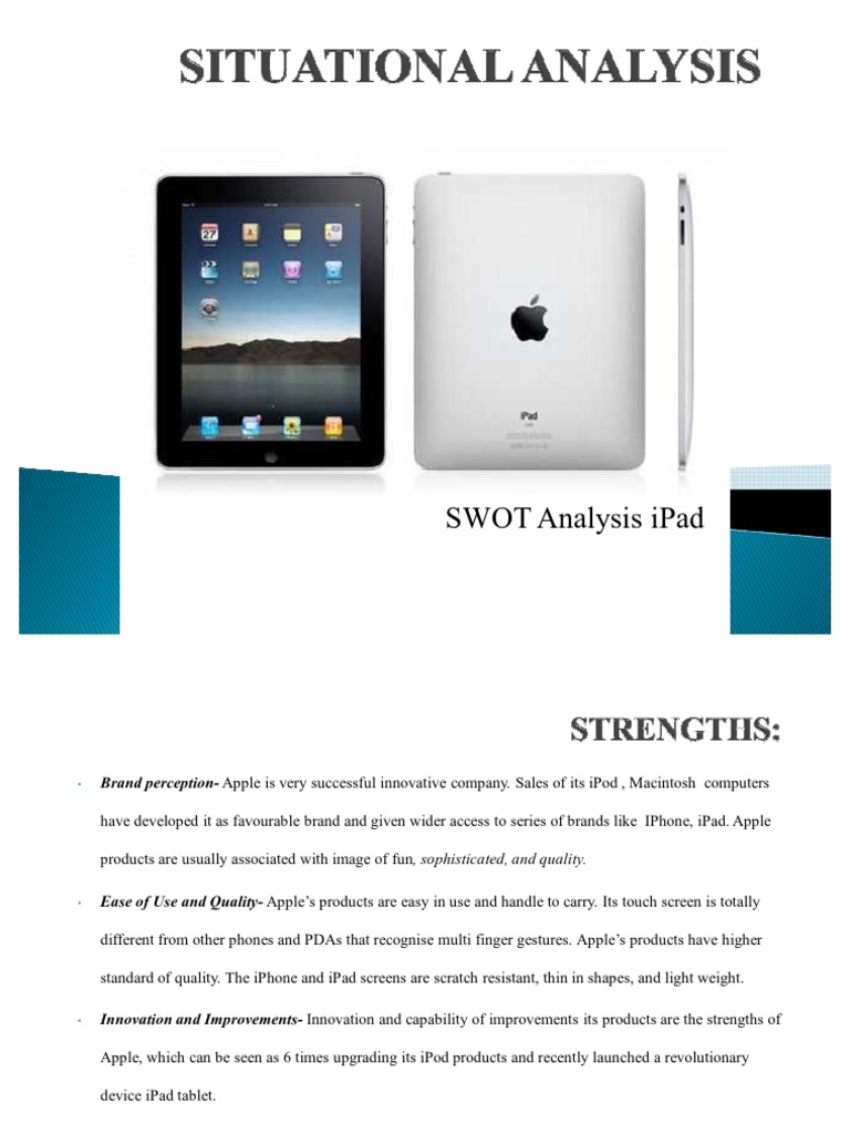 Ipad SWOT Analysis | PDF