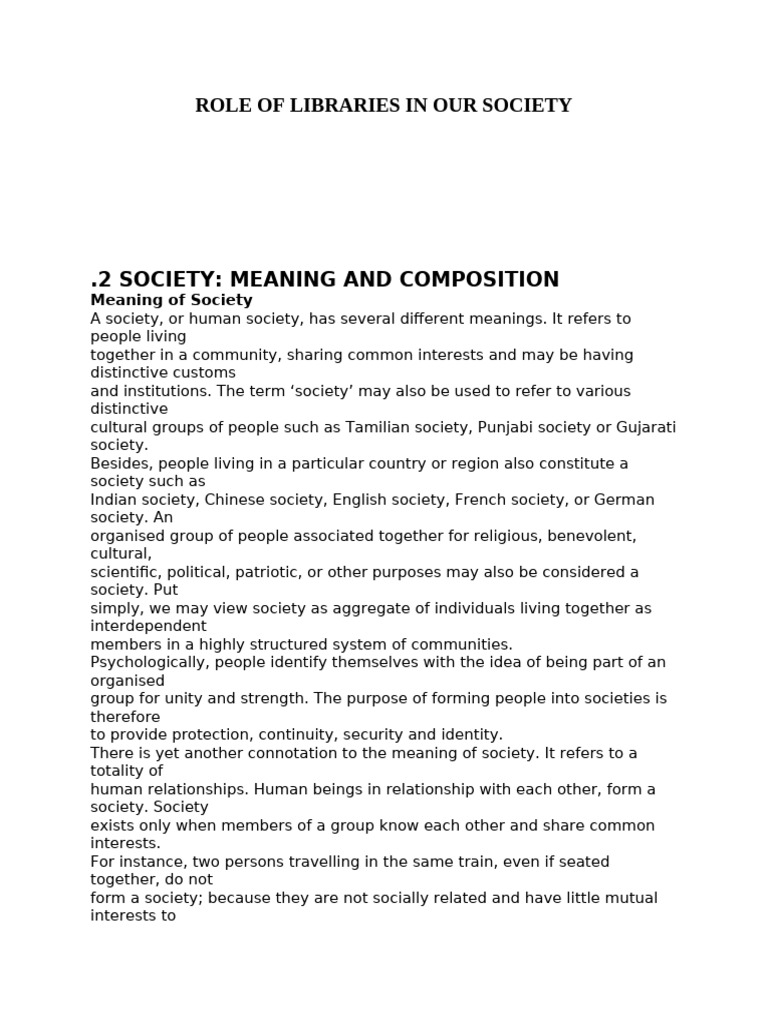 Libraries' Impact on Social Cohesion | PDF | Institution | Society