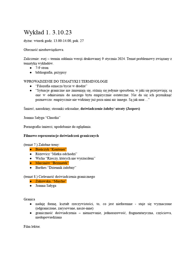 Kulturowe Obrazy Doświadczeń Granicznych | PDF