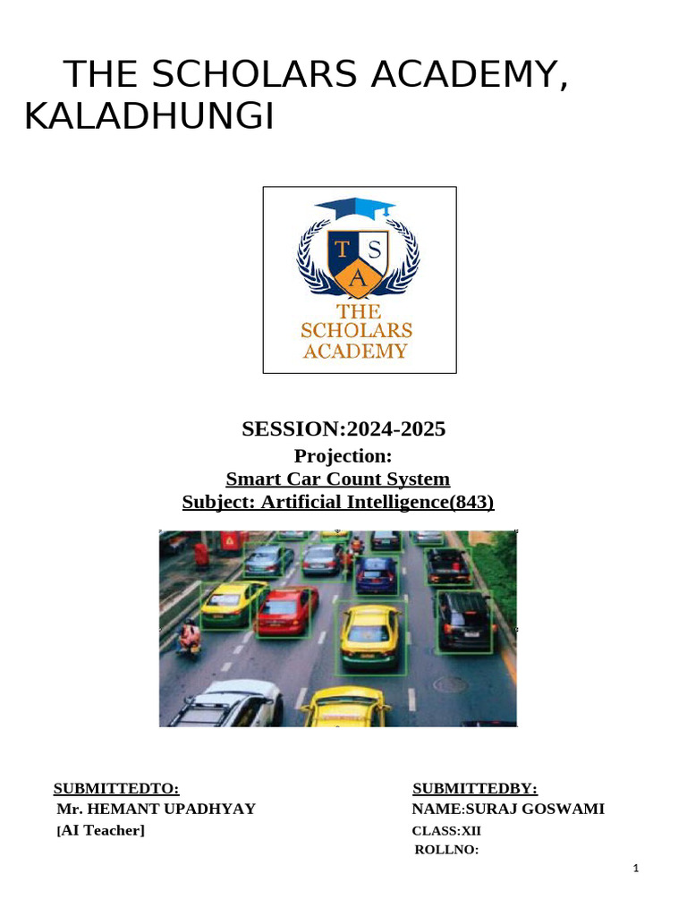 Smart Car Count System Project Logbook | PDF | Parking | Traffic Congestion