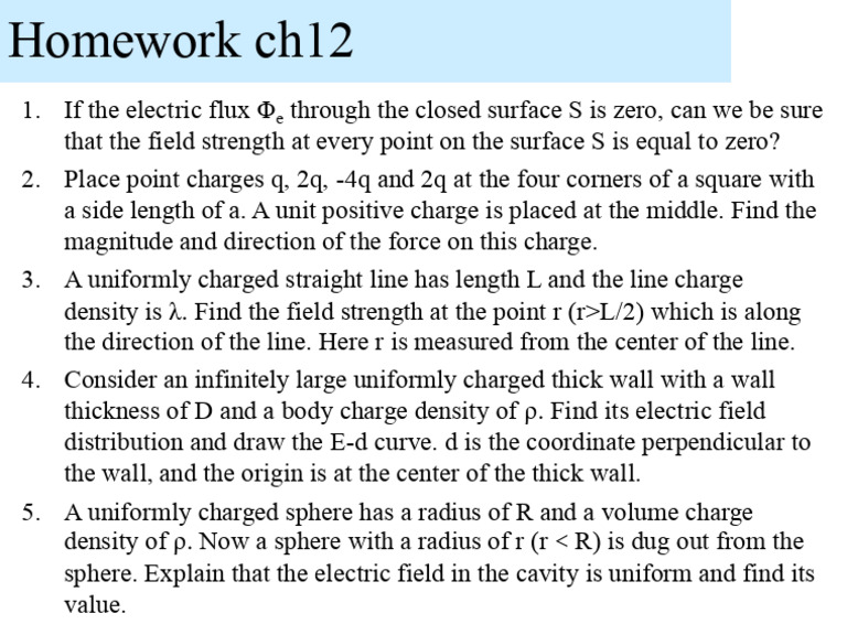 Homework ch12 | PDF