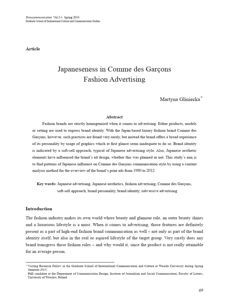 Transcommunication 3 1 Gliniecka | PDF | Brand | Fashion